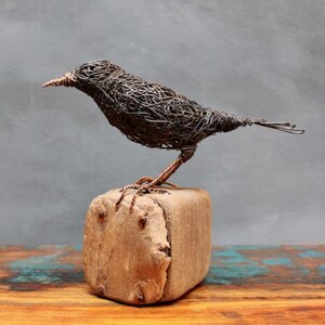 Mischief Maker Crow, Crow, Copper Bird Sculpture, - Etsy