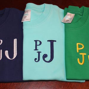 Boys Stacked Monogram Shirt - Etsy