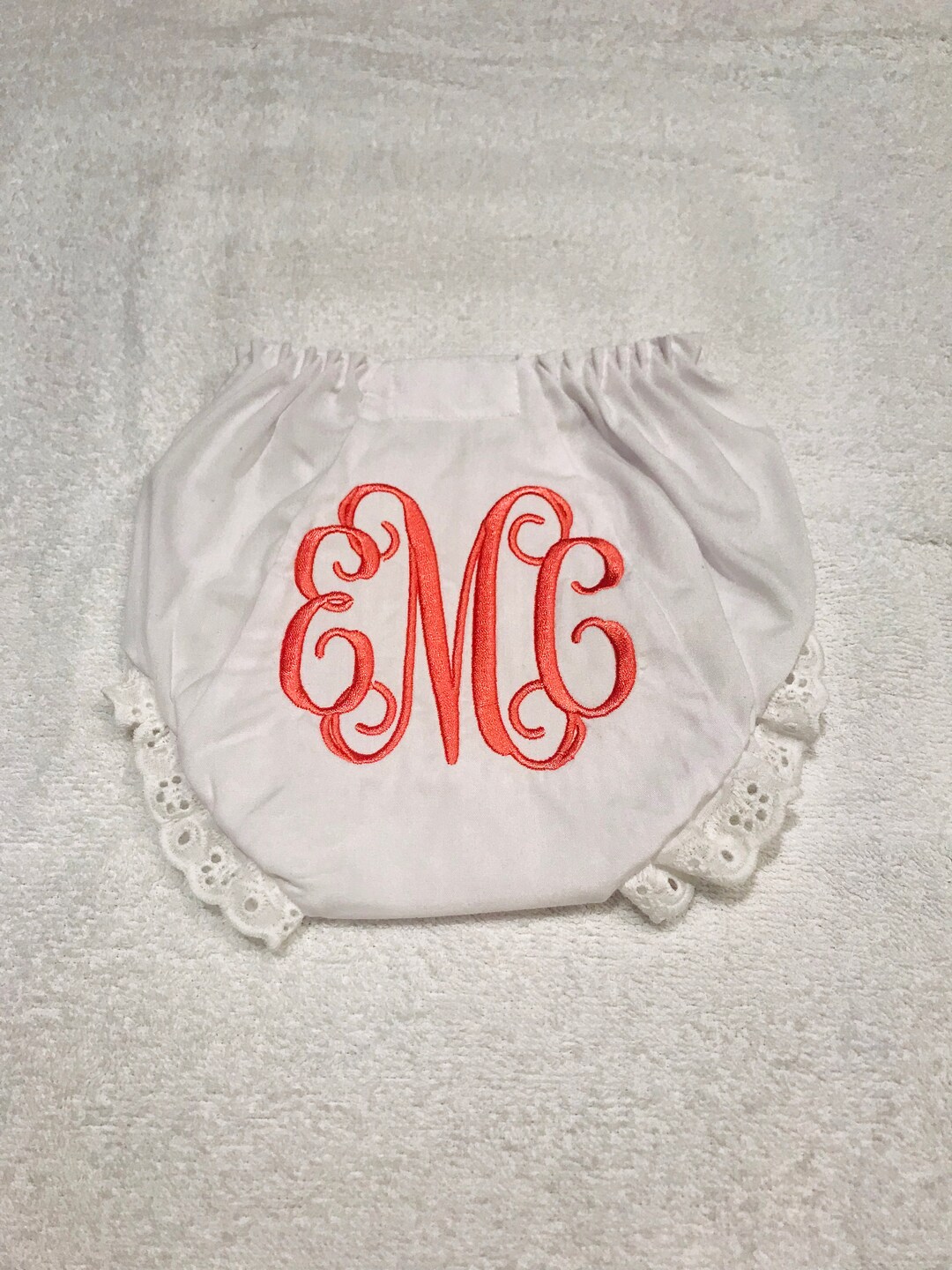 Monogrammed Infant Bloomers, Baby Bloomers, Personalized Bloomers ...