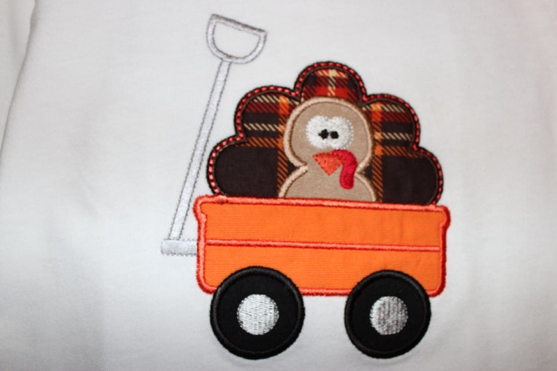 Appliqued Turkey Shirt and Pant Set - Etsy