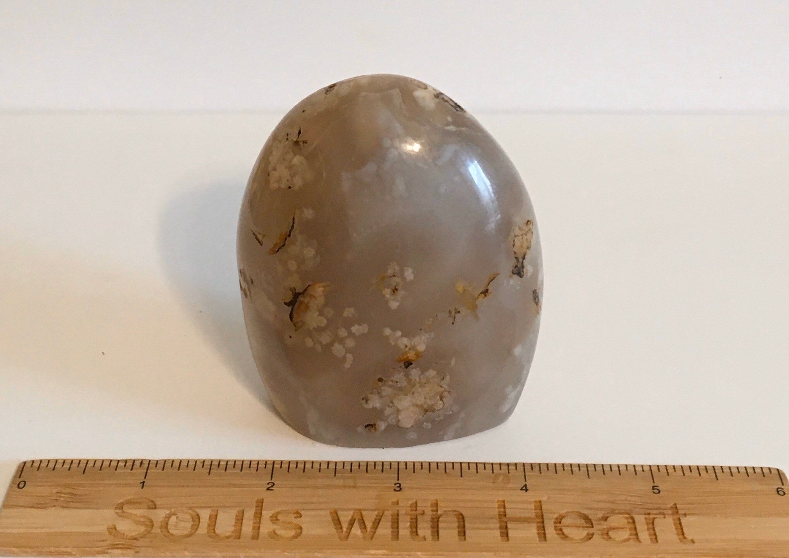 Agate Polished Standing Free Form Coral Flower Agate Free - Etsy