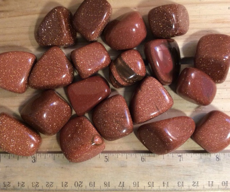 Red Goldstone Tumbled Stone Healing Stone Healing | Etsy