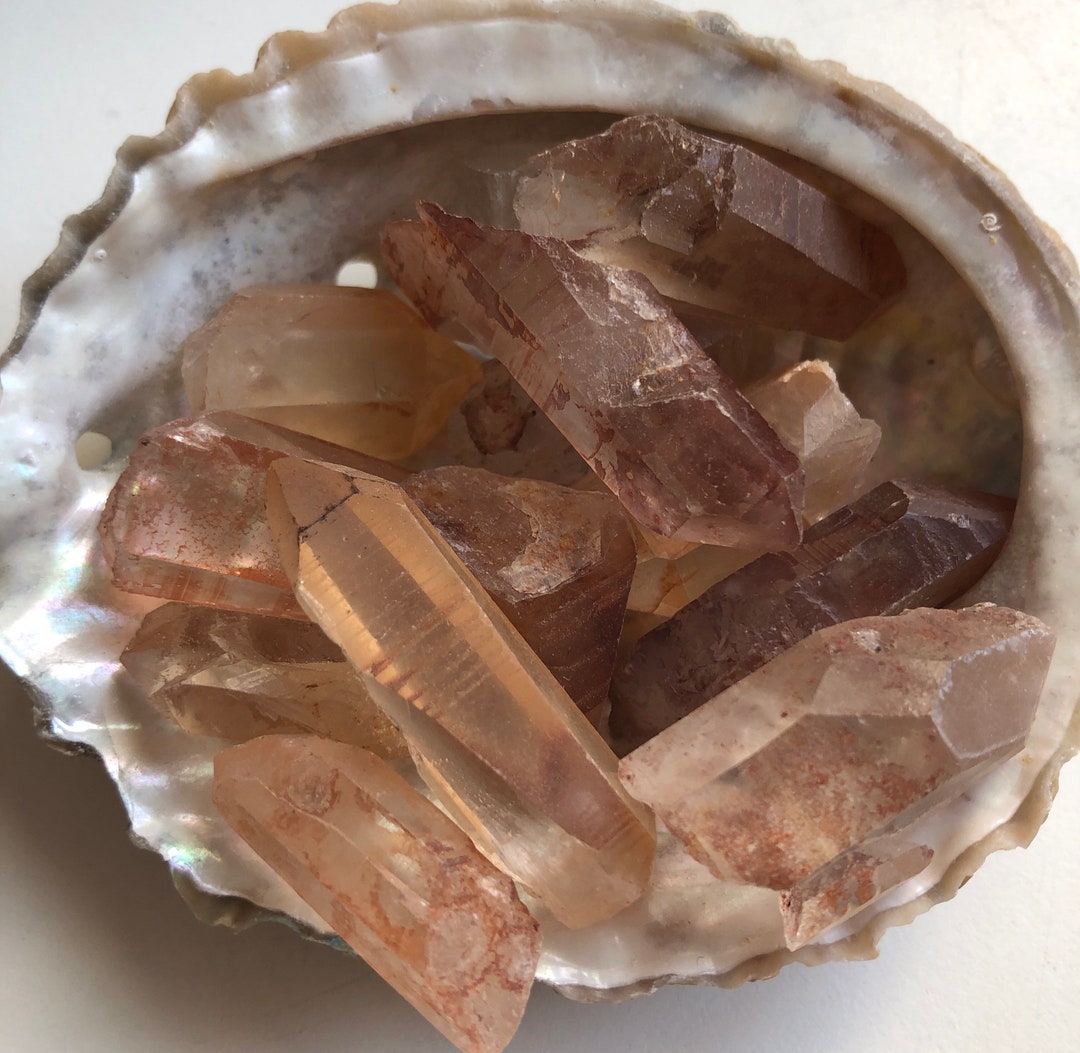 Tangerine Quartz Small Pointshealing Stone Healing Crystal - Etsy