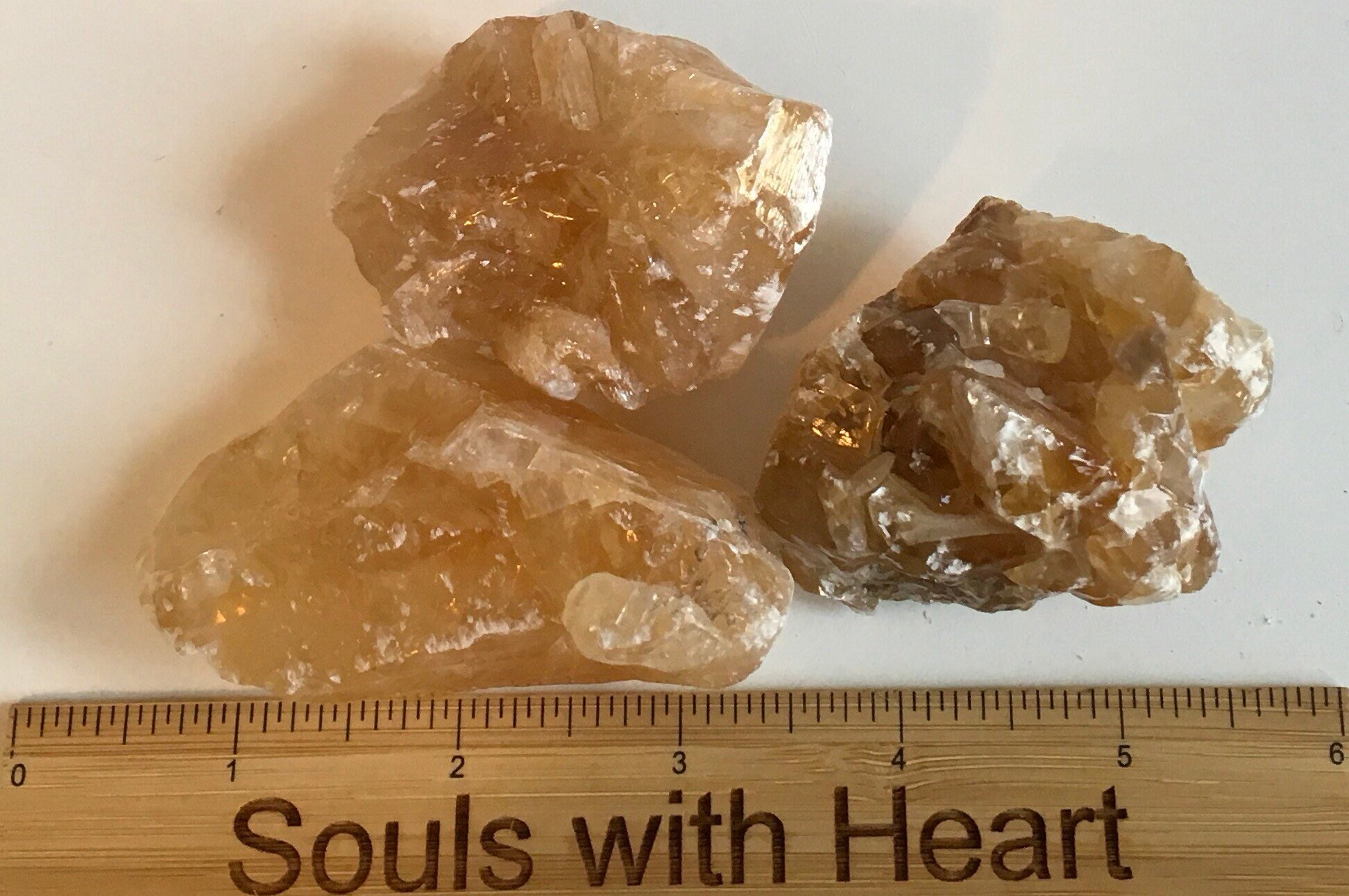 Calcite Natural Stone Golden Honey Calcite Citrine Color | Etsy