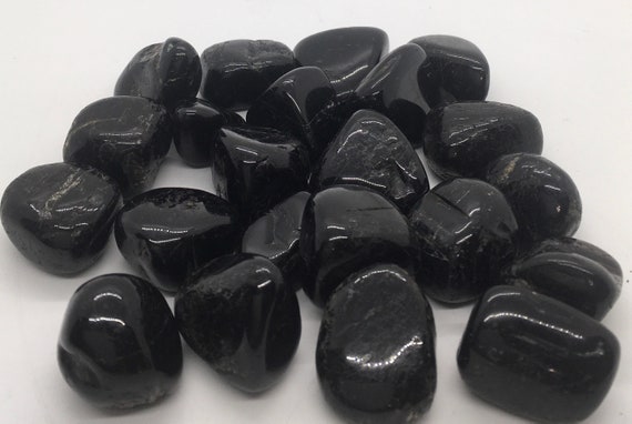 Black Tourmaline Tumbled Stone Medium-large Healing Stone | Etsy