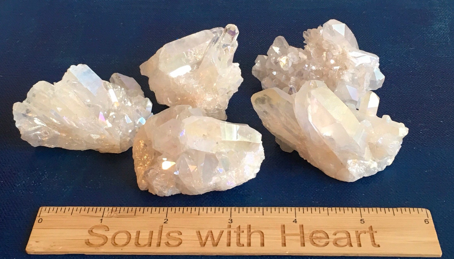 Angel Aura Crystal Clusters, A Grade Crystal, Small Cluster, Healing ...