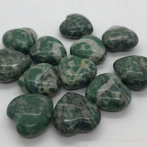 Jade Gemstone Small Heart, Stone of Luck, Spiritual Stone, Healing ...