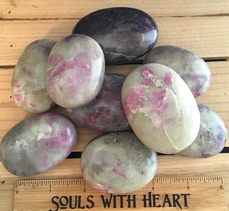 Crystal Ruby Palm Stones Healing Stonehealing Crystal | Etsy