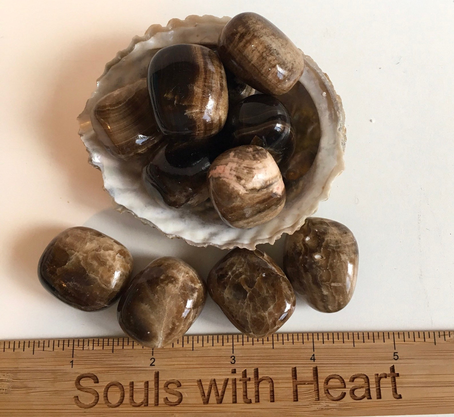 Coffee Calcite Tumbled Stone Healing Crystals and Stones - Etsy