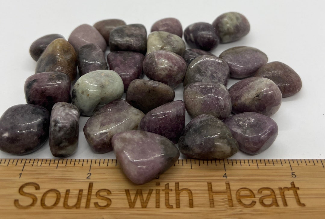 Lepidolite Tumbled Stone, Healing Crystals and Stones, Calming and ...