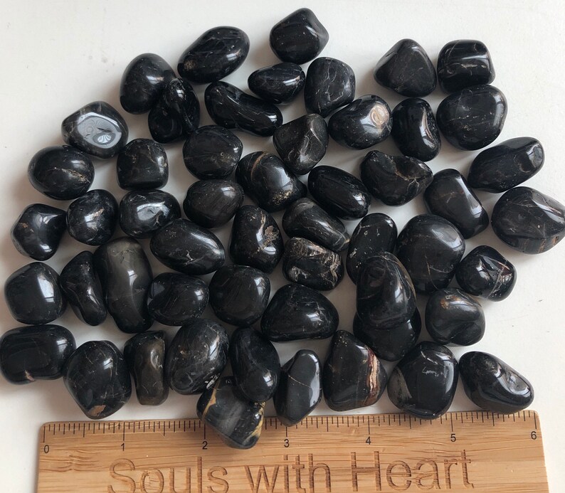 Black Onyx Small Tumbled Stone Healing Stone Healing | Etsy