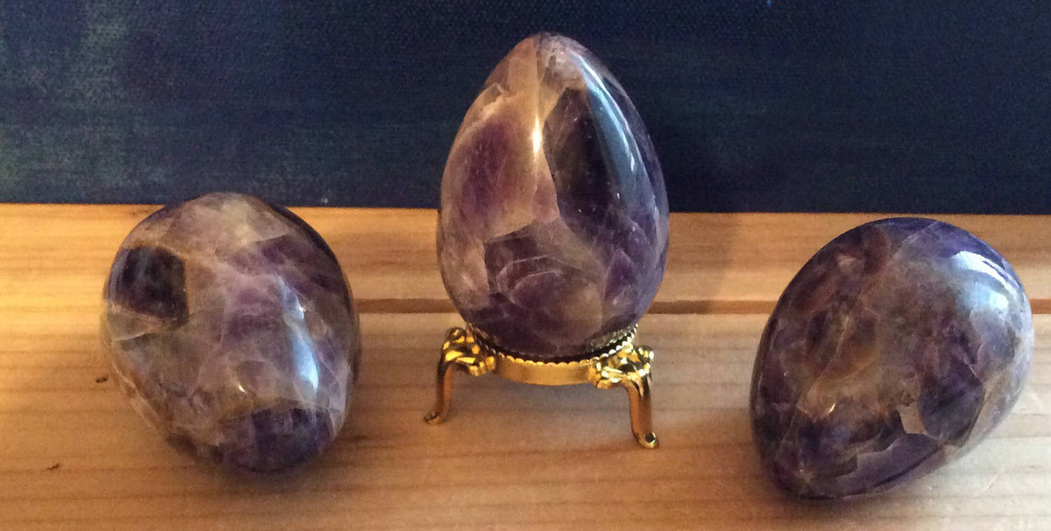 Amethyst Gemstone EggHealing Stone Chakra Stone Spiritual | Etsy