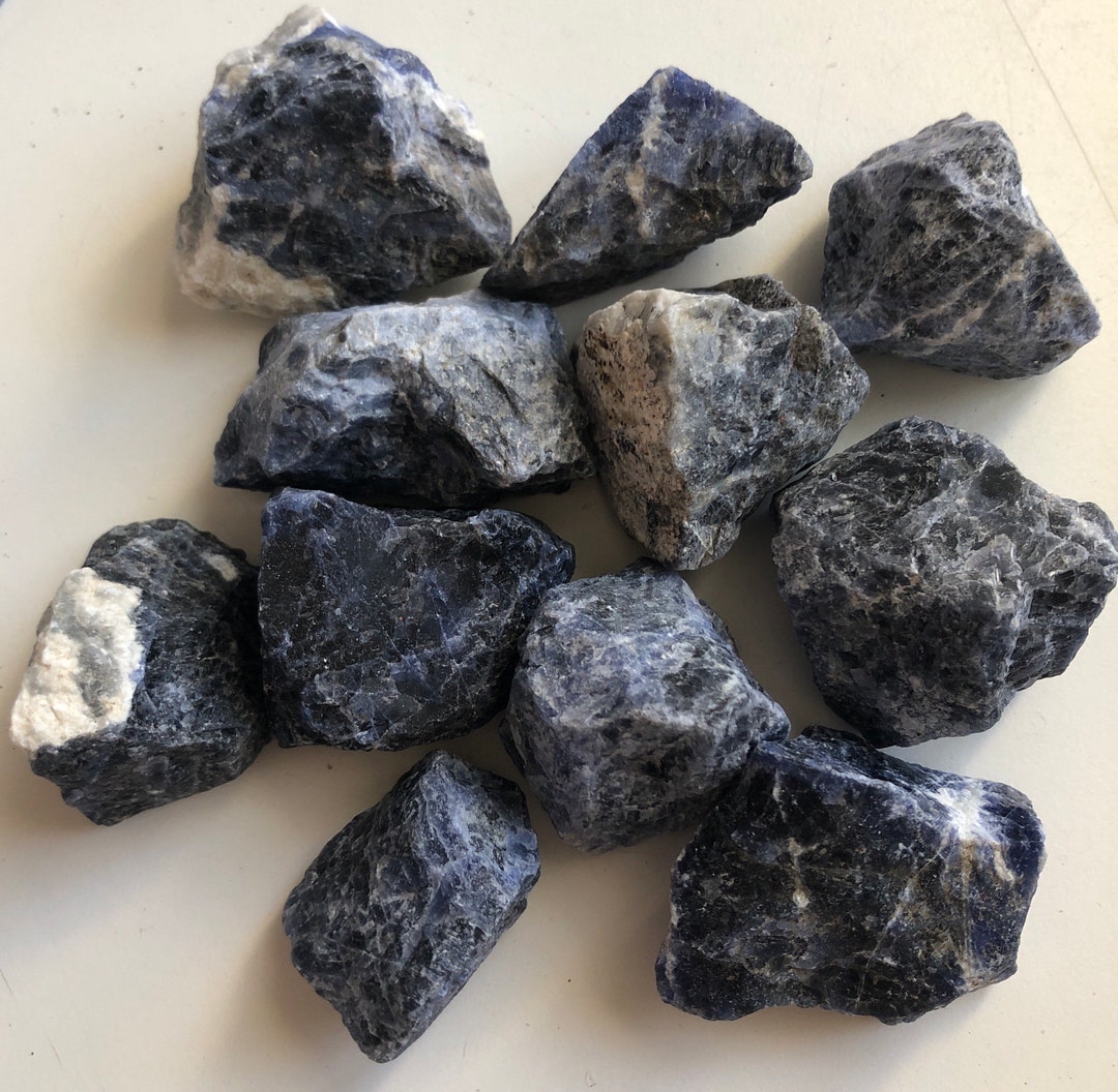 Sodalite Natural Raw Stone,healing Stone, Raw Stone, Healing Crystal ...
