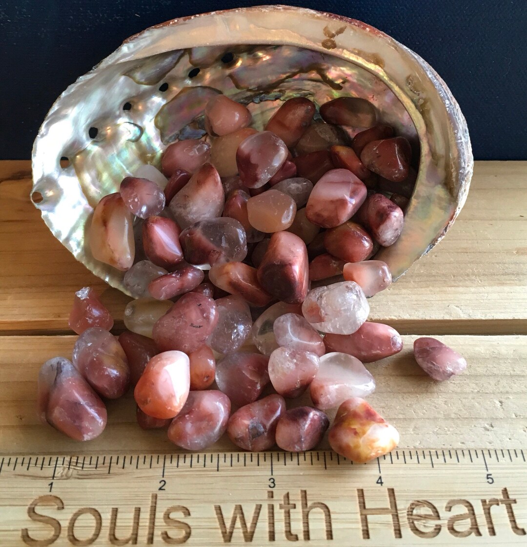 Angel Phantom Quartz, Amphibole Tiny Tumbled Stone,spiritual Stone ...