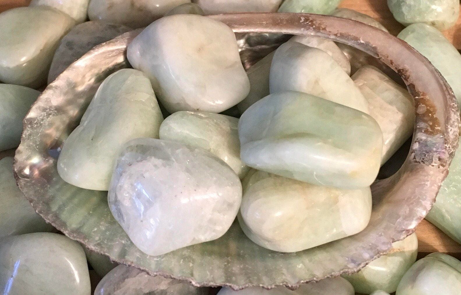 Aquamarine Large Tumbled Stone Stone of Courage Healing | Etsy