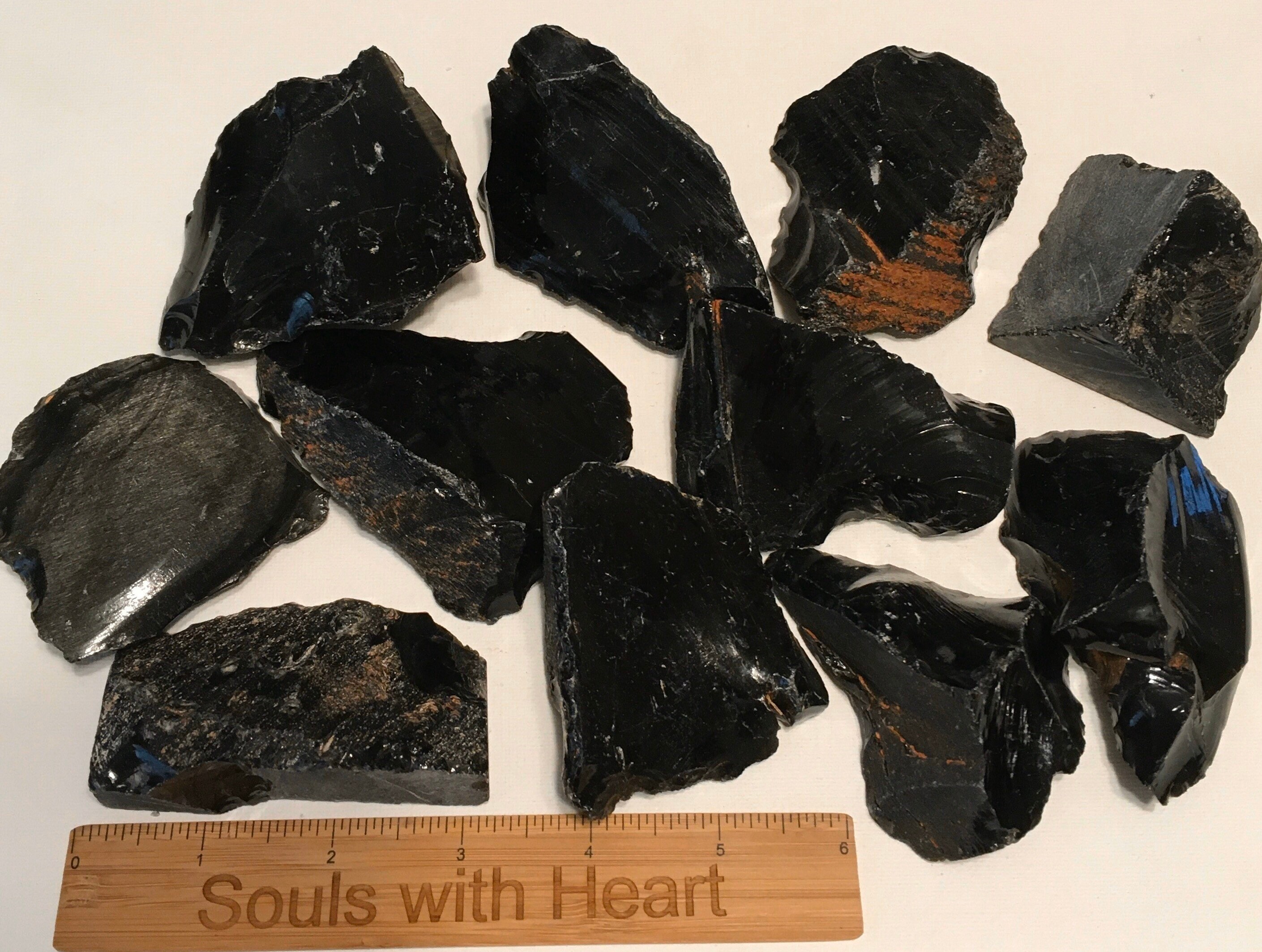 Black Obsidian Natural Raw Stone Spiritual Stone Healing | Etsy