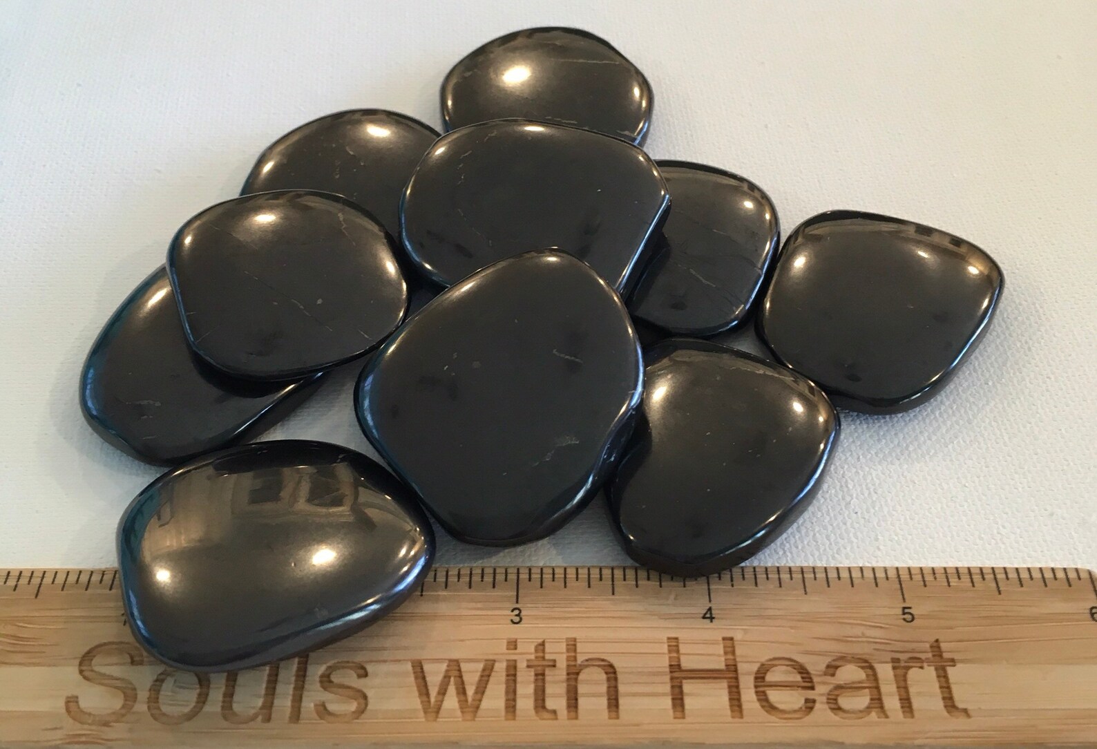 Shungite Smooth Palm Touch Stone Tumbled Stone Healing - Etsy