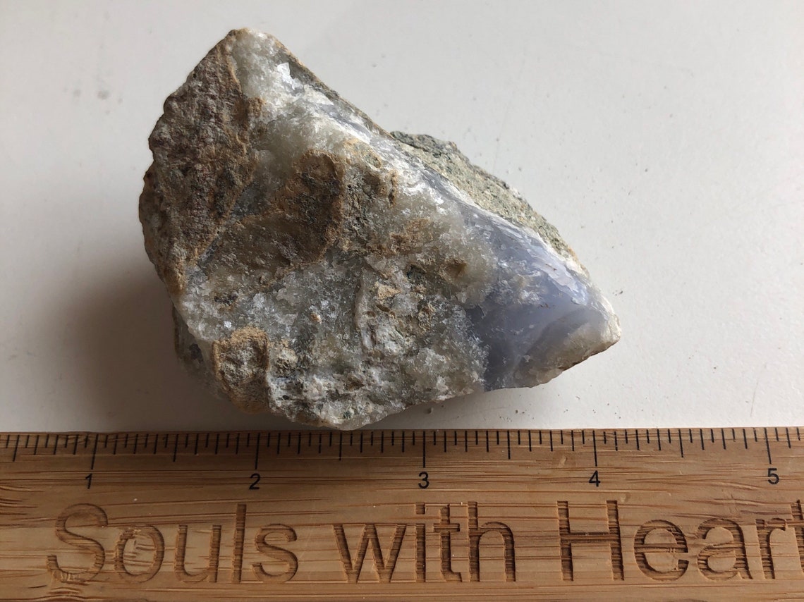 Blue Lace Agate Natural Raw Rough Stone Calming Stone - Etsy