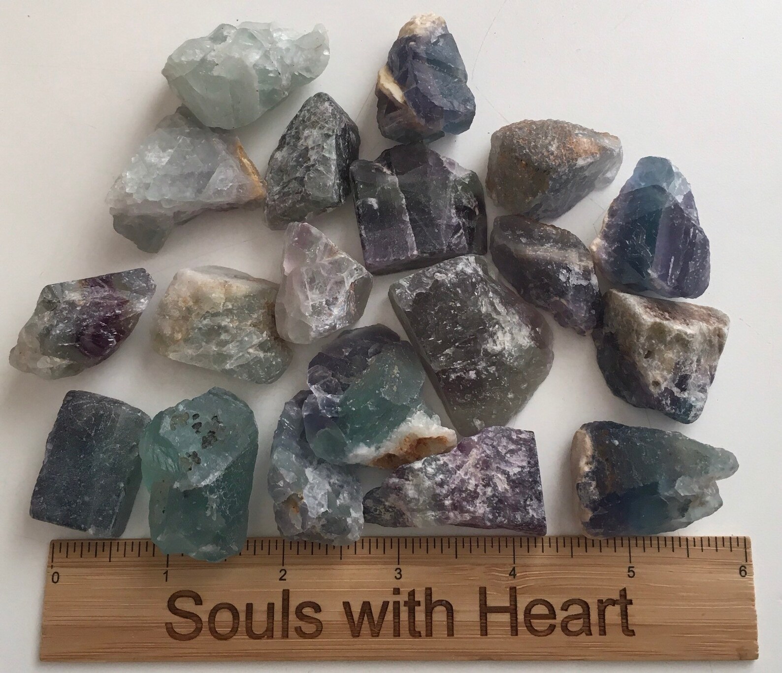 Fluorite Natural Healing Stone Raw Stonenatural Stone - Etsy
