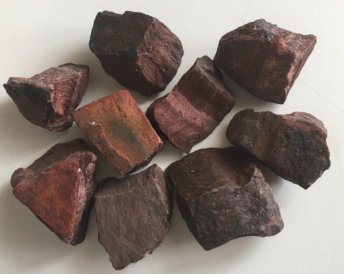 Red Tiger's Eye Natural Raw Stone Stimulating - Etsy