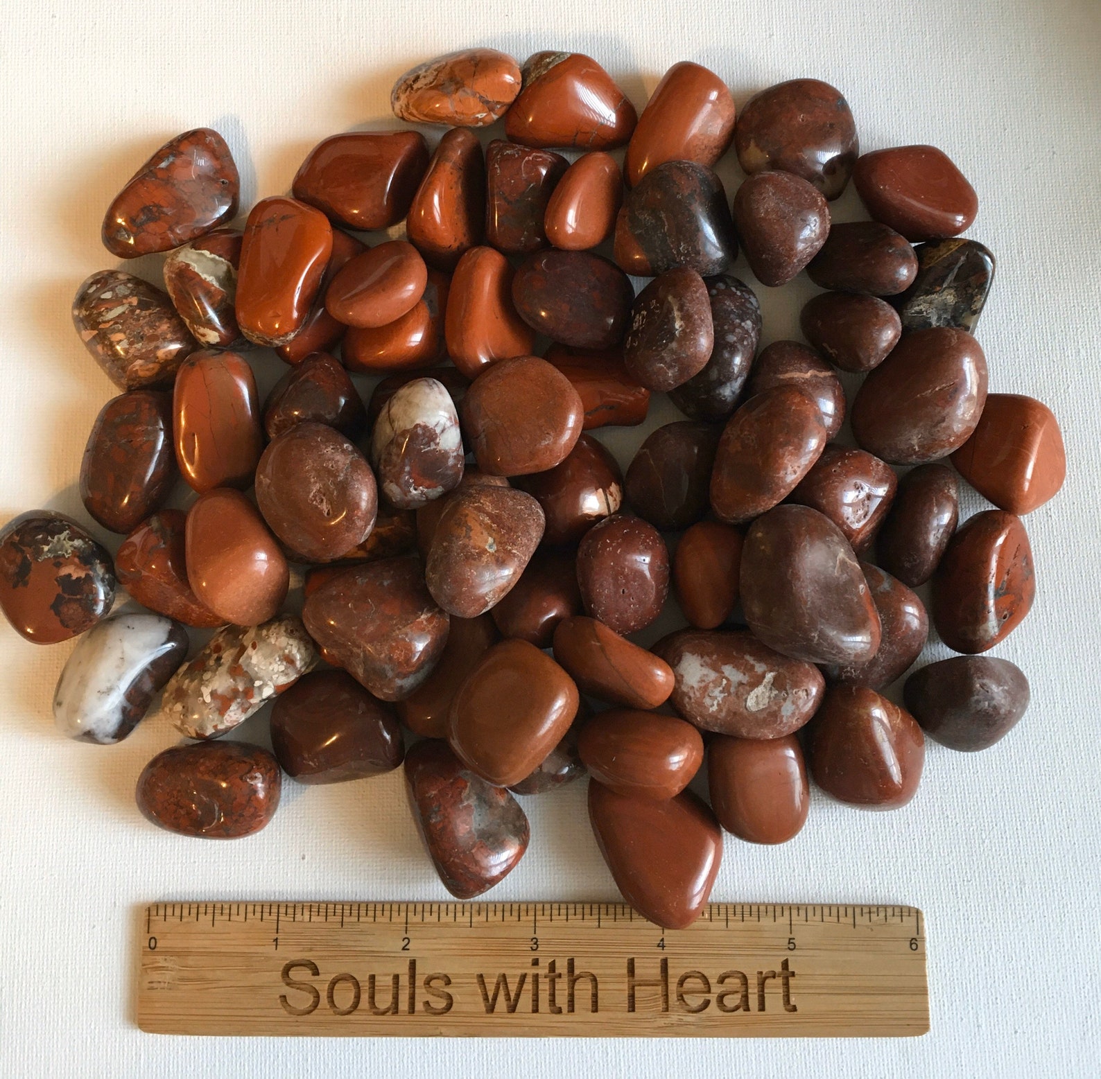 Red Jasper Tumbled Stone Healing Stone Healing - Etsy