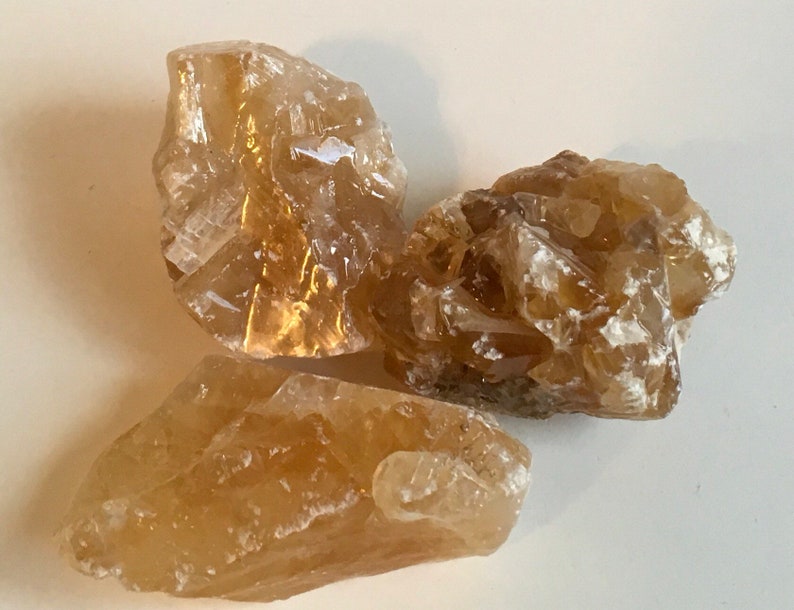 Calcite Natural Stone Golden Honey Calcite Citrine Color - Etsy