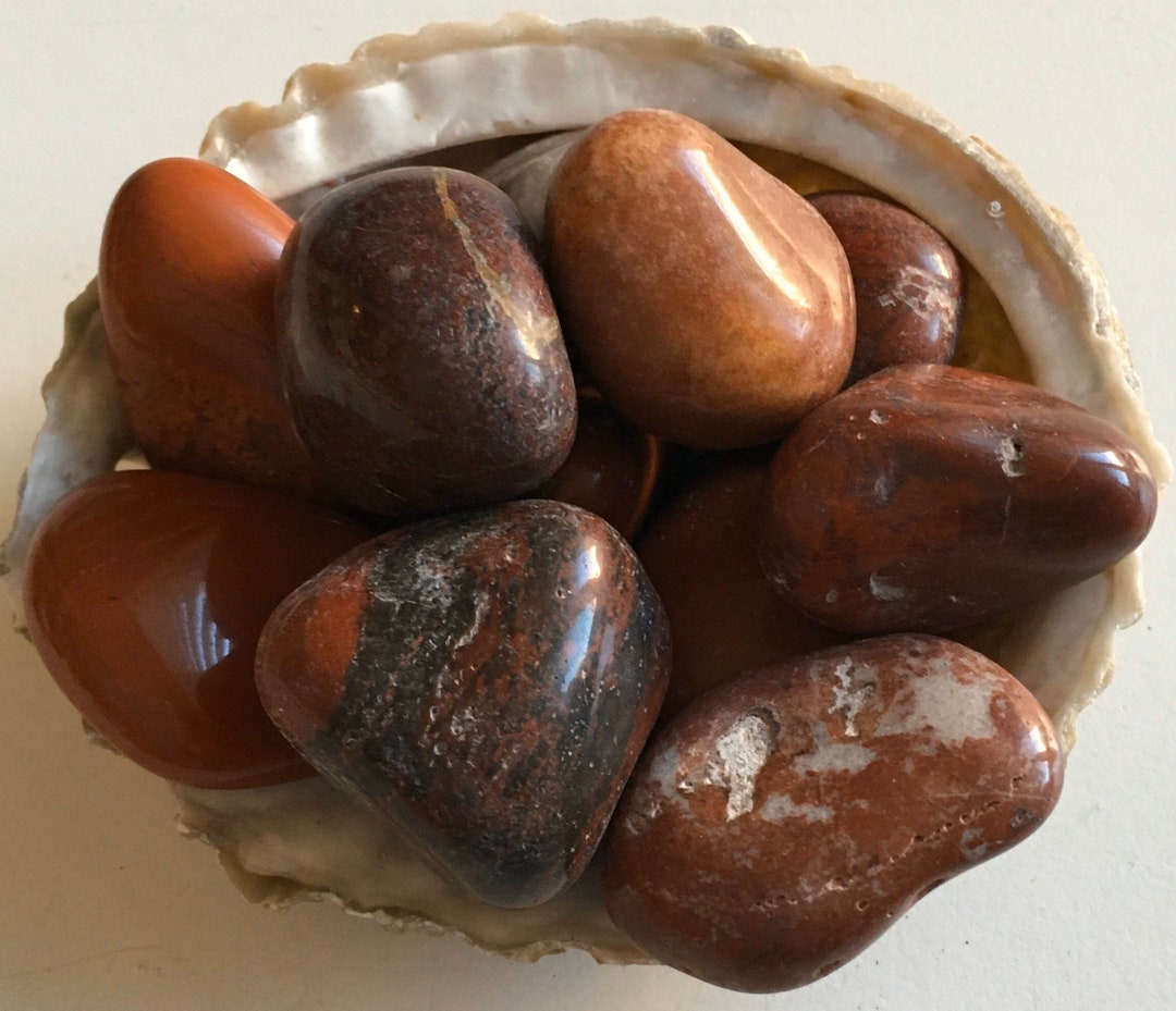Red Jasper Tumbled Stone, Healing Stone, Healing Crystal,chakra Stone ...