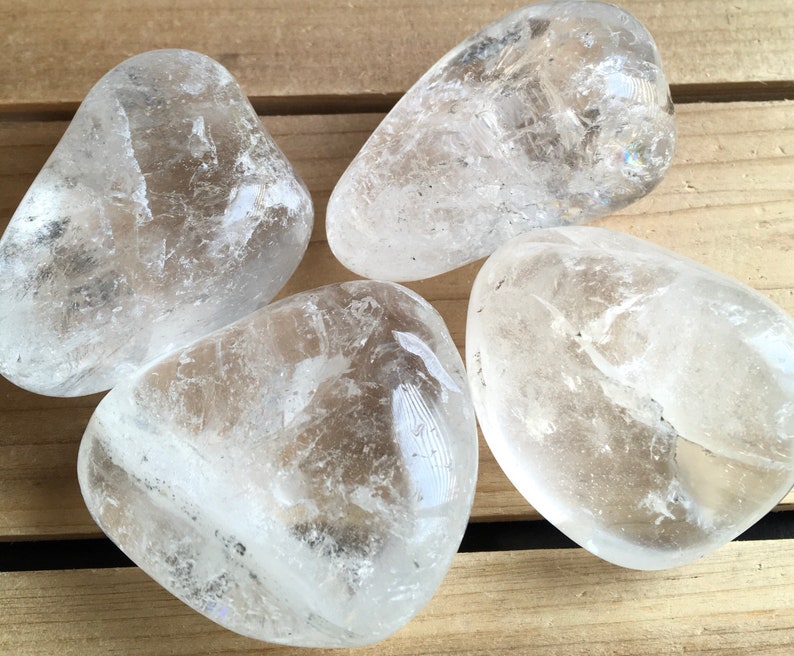 Clear Quartz Large Smooth Stone Palm Stone Healing Stone | Etsy
