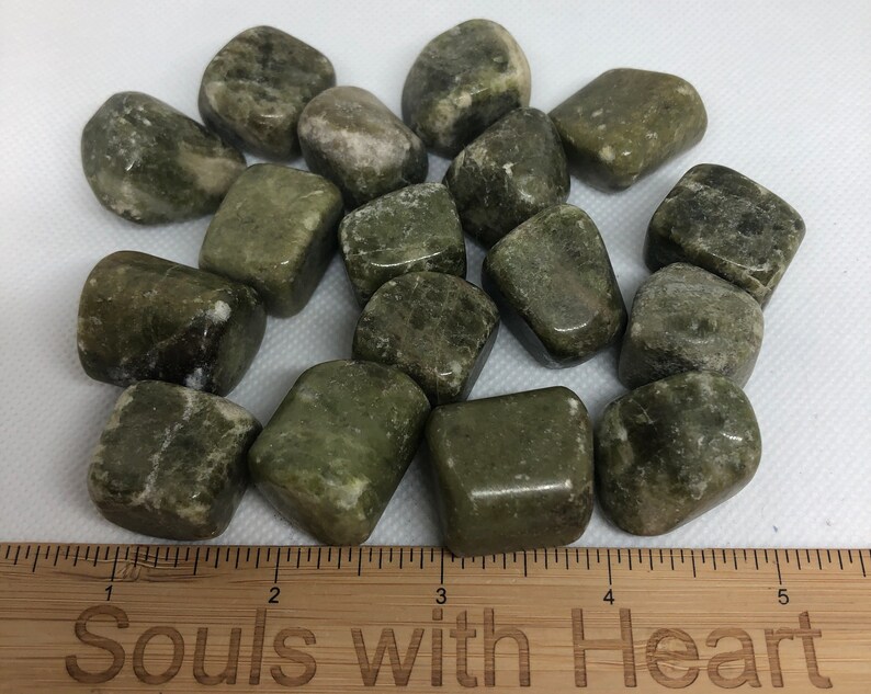 Vesuvianite Healing Stone Vezuvianite Vasonite Tumbled | Etsy