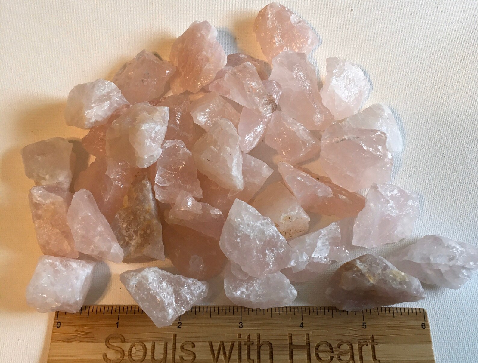 Rose Quartz Natural Stone Love Stone Love Crystal Heart | Etsy