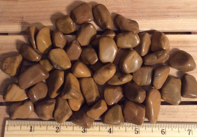 Yellow Jasper Tumbled Stone Healing crystals and stones | Etsy