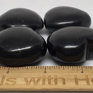 Shungite Puffy Gemstone Heart, Healing Stones, Healing Crystal, Chakra ...