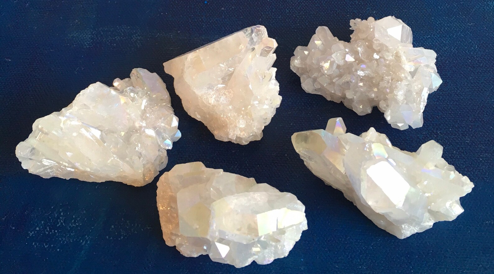 Angel Aura Crystal Clusters, A Grade Crystal, Small Cluster, Healing ...