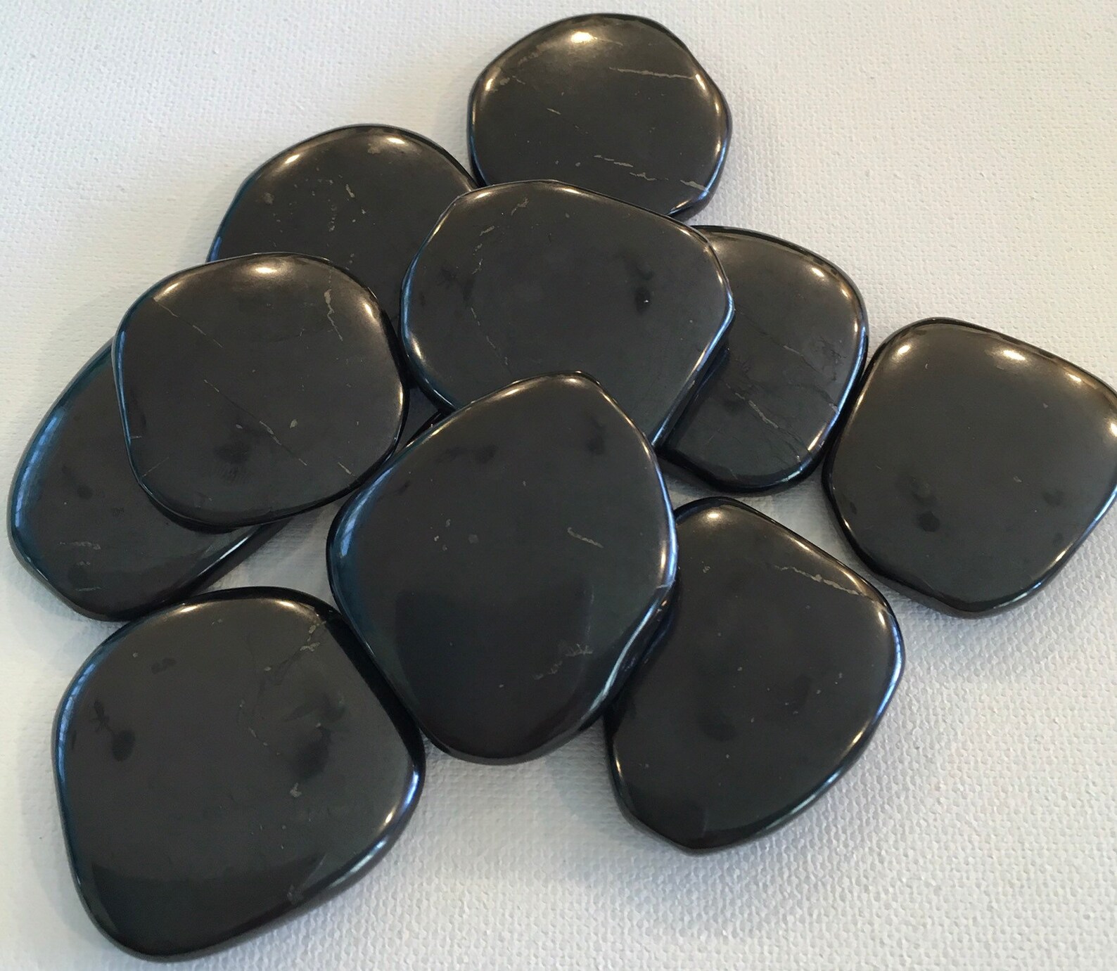 Shungite Smooth Palm Touch Stone Tumbled Stone Healing - Etsy