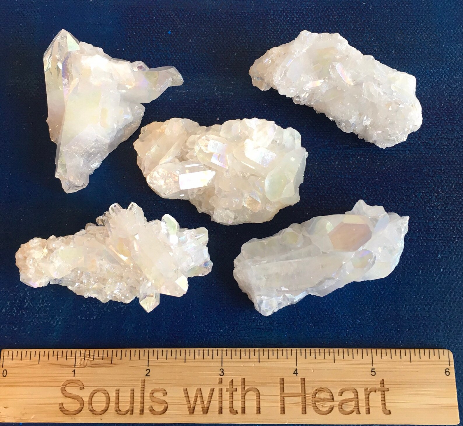 Angel Aura Crystal Clusters, A Grade Crystal, Small Cluster, Healing ...