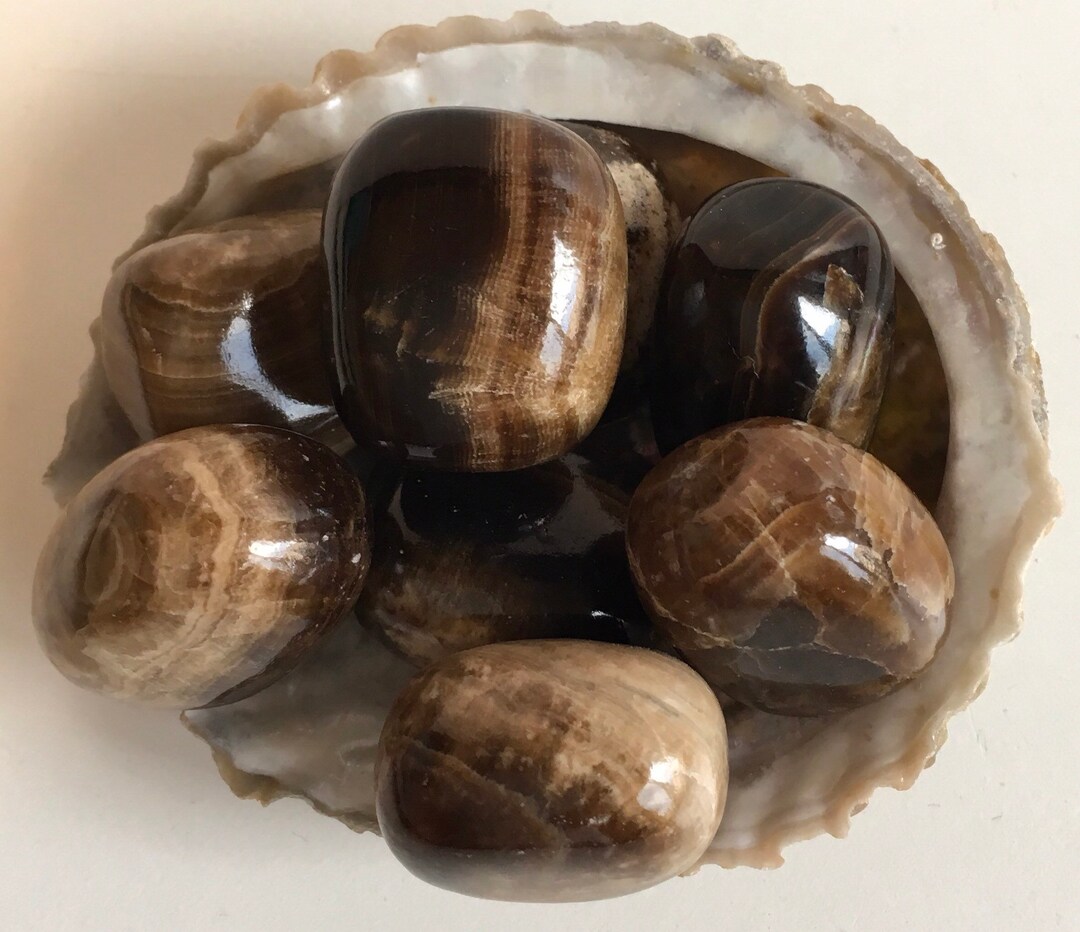 Coffee Calcite Tumbled Stone, Healing Crystals and Stones, Chakra ...