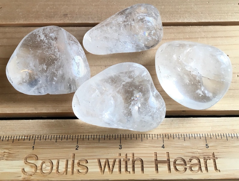 Clear Quartz Large Smooth Stone Palm Stone Healing Stone | Etsy