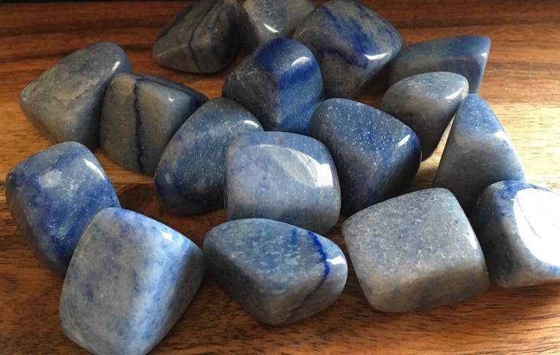 Blue Quartz Large Tumbled Stone Calming Healing Crystal - Etsy