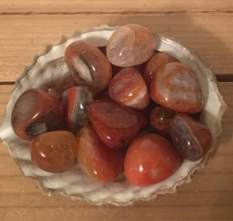 Fire Agate Tumbled StoneHealing Stone Protective Spiritual | Etsy