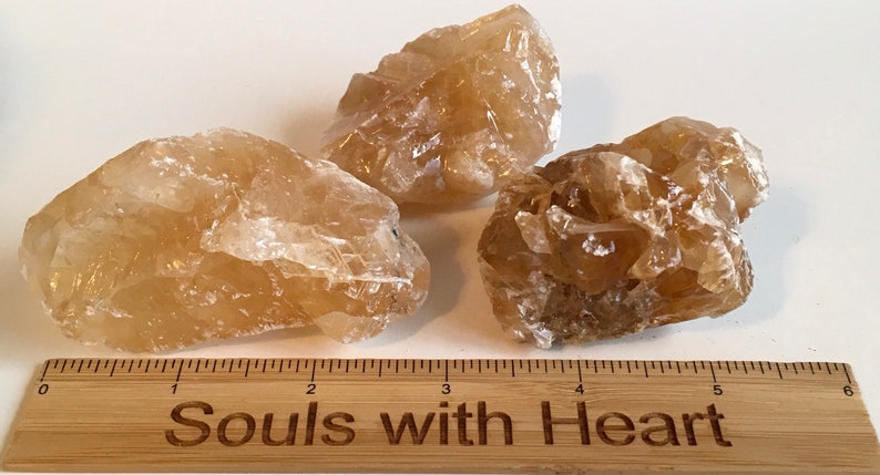 Calcite Natural Stone Golden Honey Calcite Citrine Color - Etsy