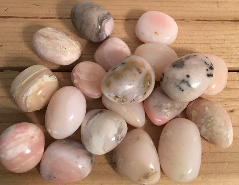 Pink Opal Beautiful Tumbled Stones Healing Stones Healing | Etsy