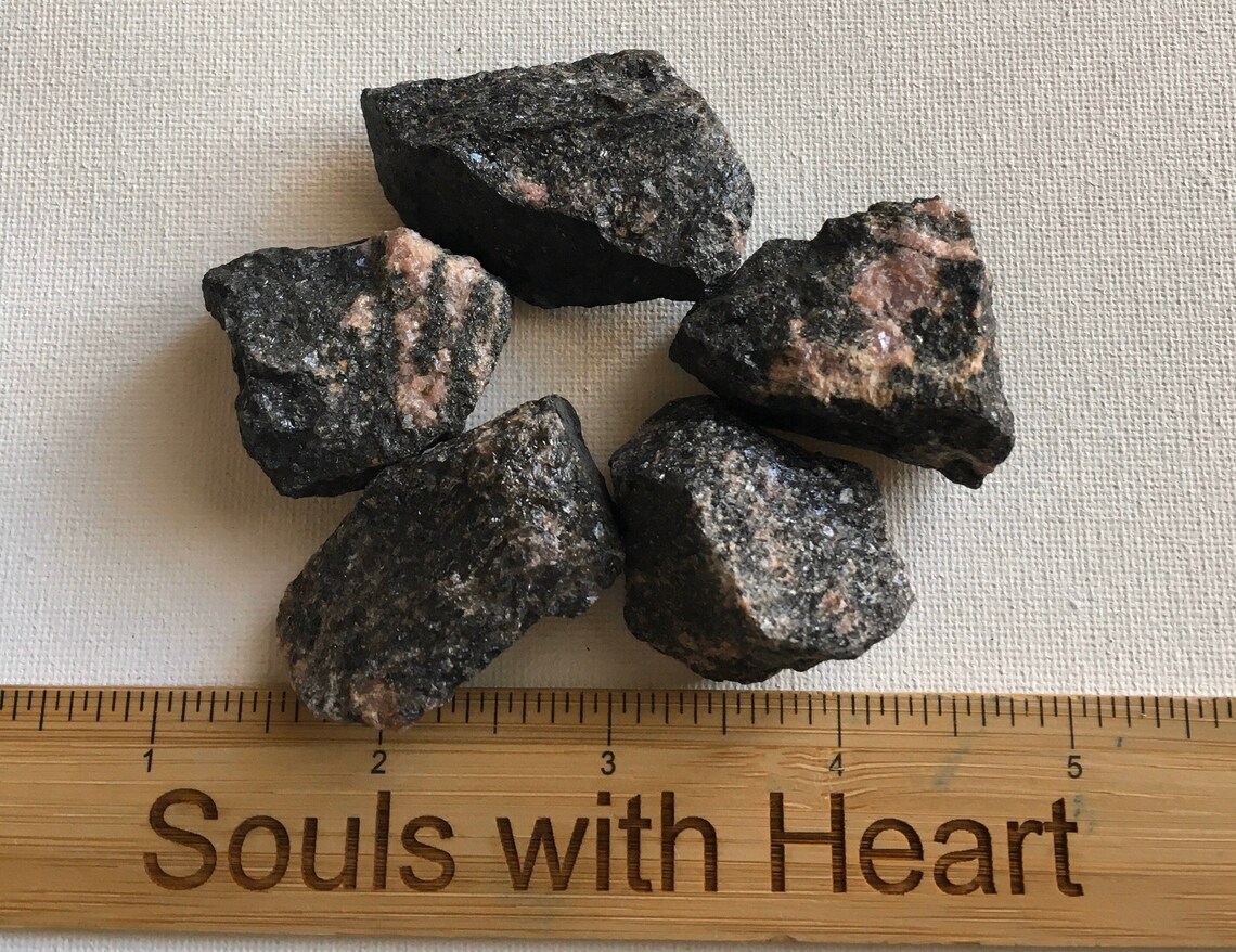 Rhodonite Natural Raw Healing Stones From Brazil Healing - Etsy