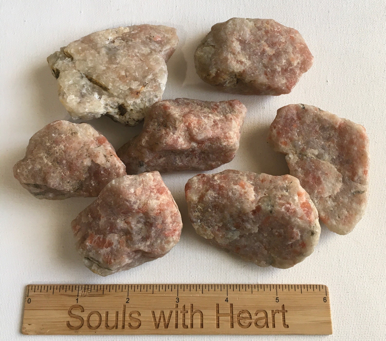 Raw Natural Sunstone Joyful Light Inspiring Healing Stone | Etsy