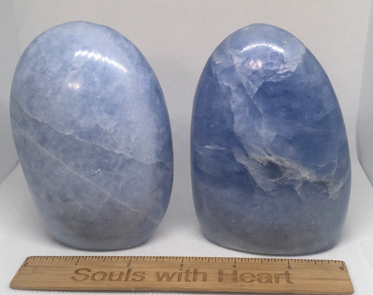 Blue Calcite Polished Standing Display Piece Blue Calcite is - Etsy