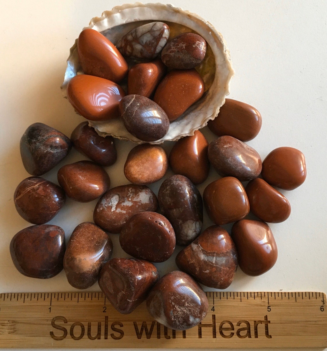 Red Jasper Tumbled Stone Healing Stone Healing - Etsy