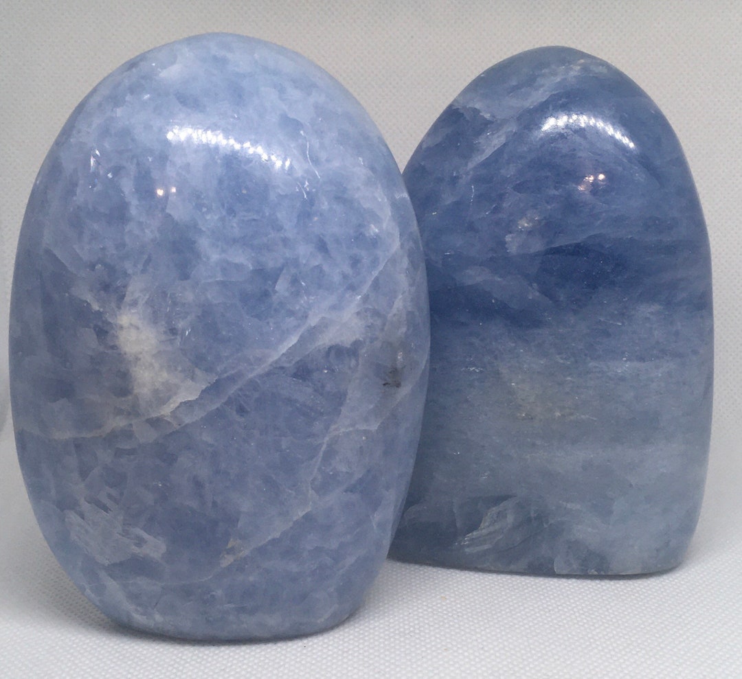 Blue Calcite Polished Standing Display Piece Blue Calcite is - Etsy