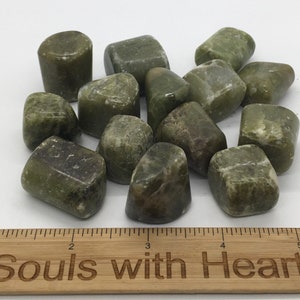 Vesuvianite Healing Stone, Vezuvianite, Vasonite, Tumbled Stone ...