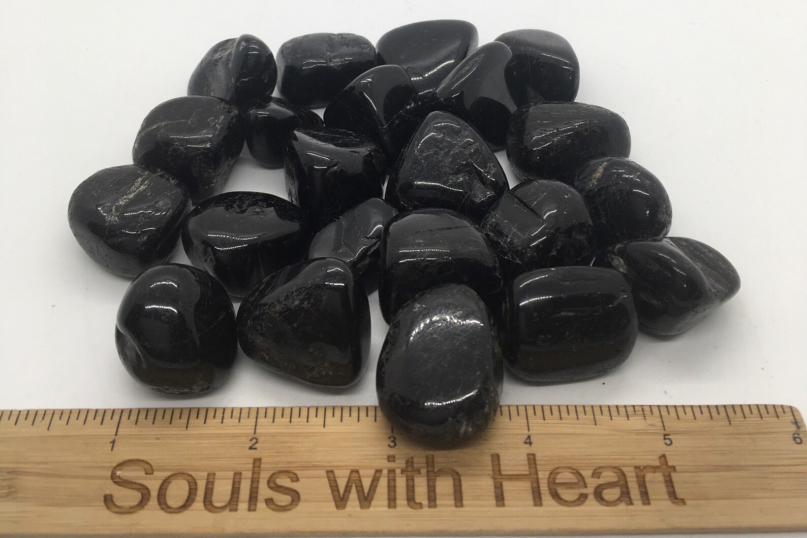 Black Tourmaline Tumbled Stone, Medium-large Healing Stone, Healing ...