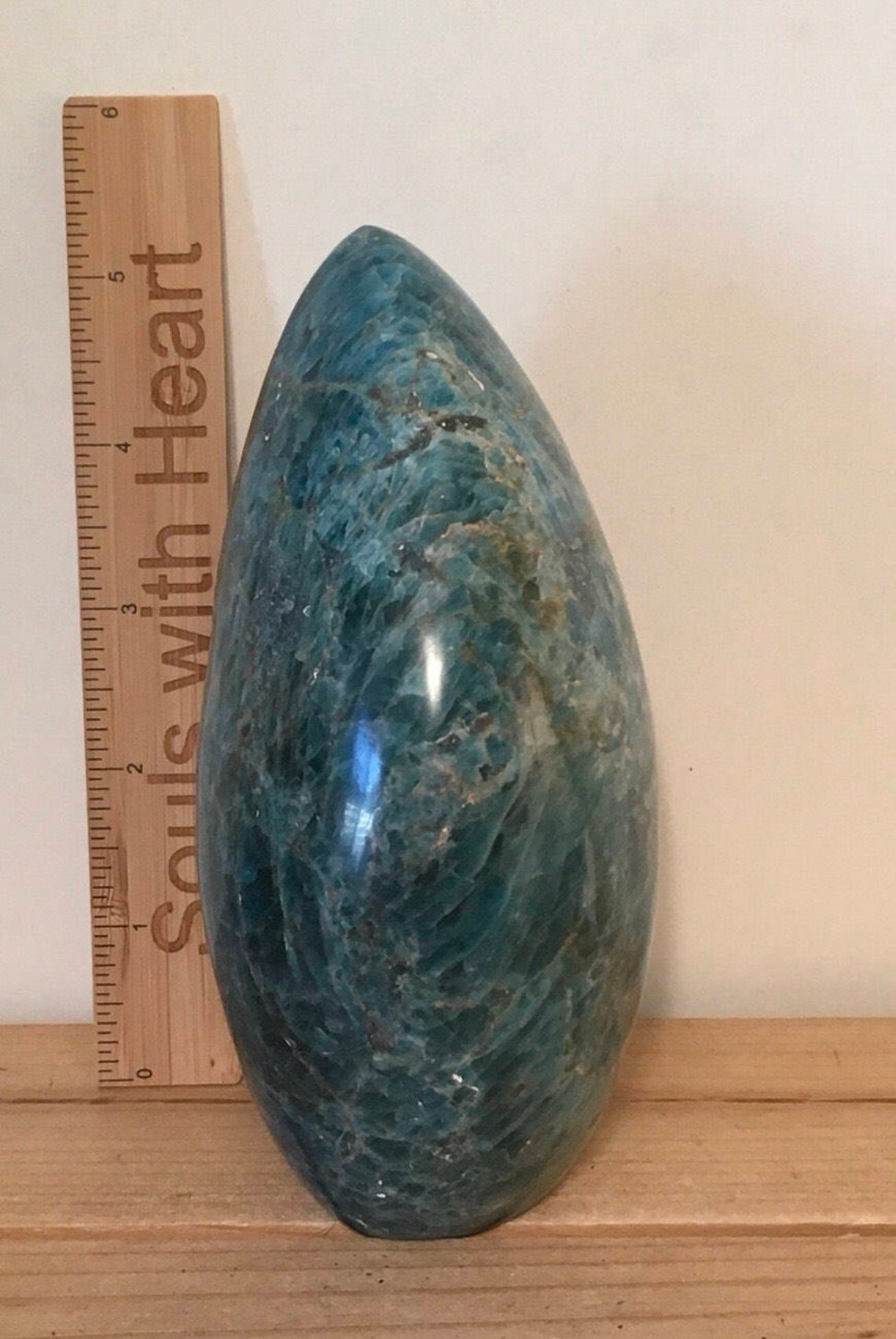 Blue Apatite Polished Standing Stone: Healing Crystal Decor - Etsy