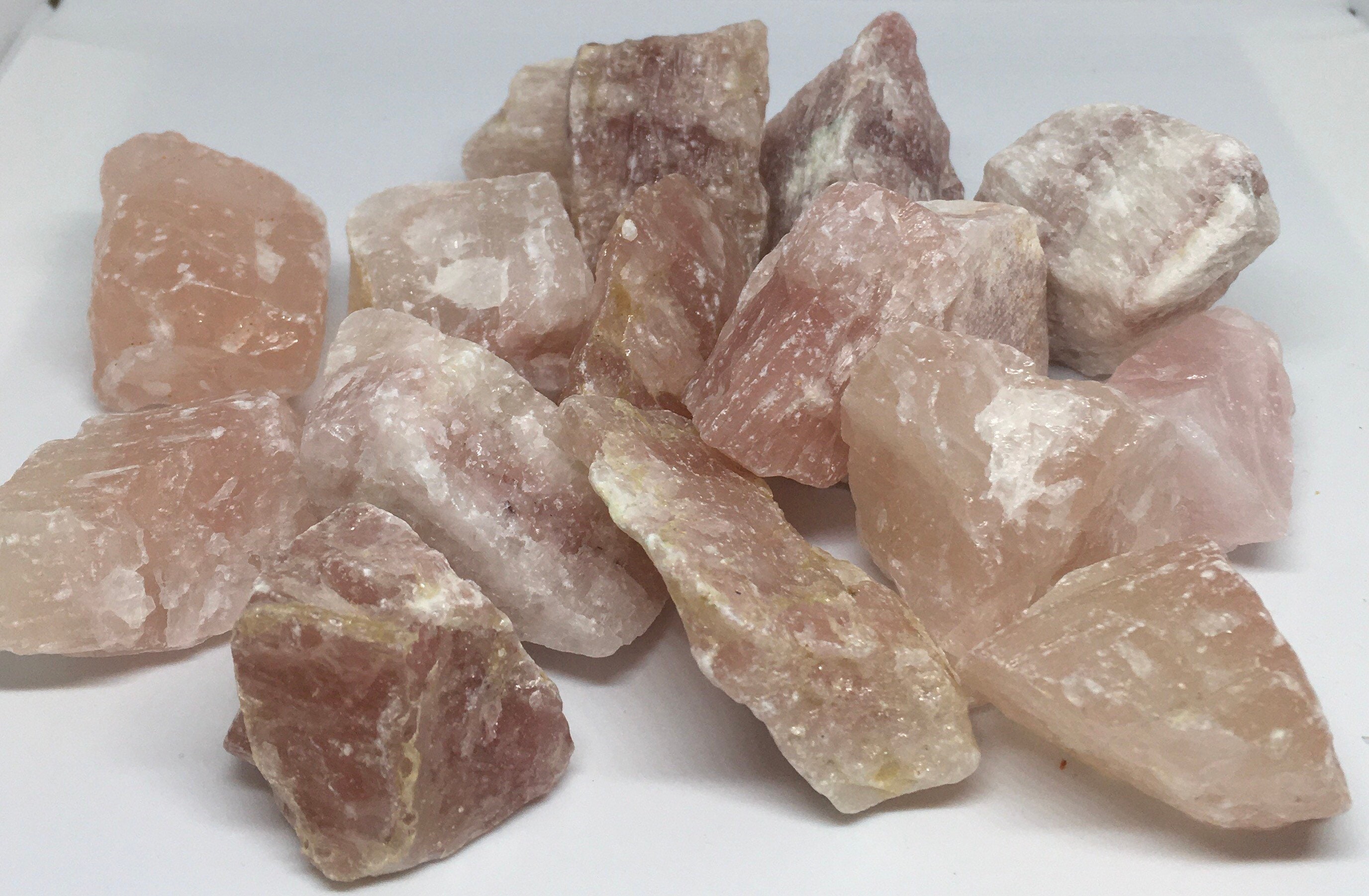 Pink Calcite Mangano Pink Calcite Natural Stone Heart | Etsy